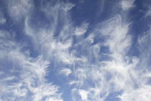 Twisted clouds: Curiously twisted clouds, USA.